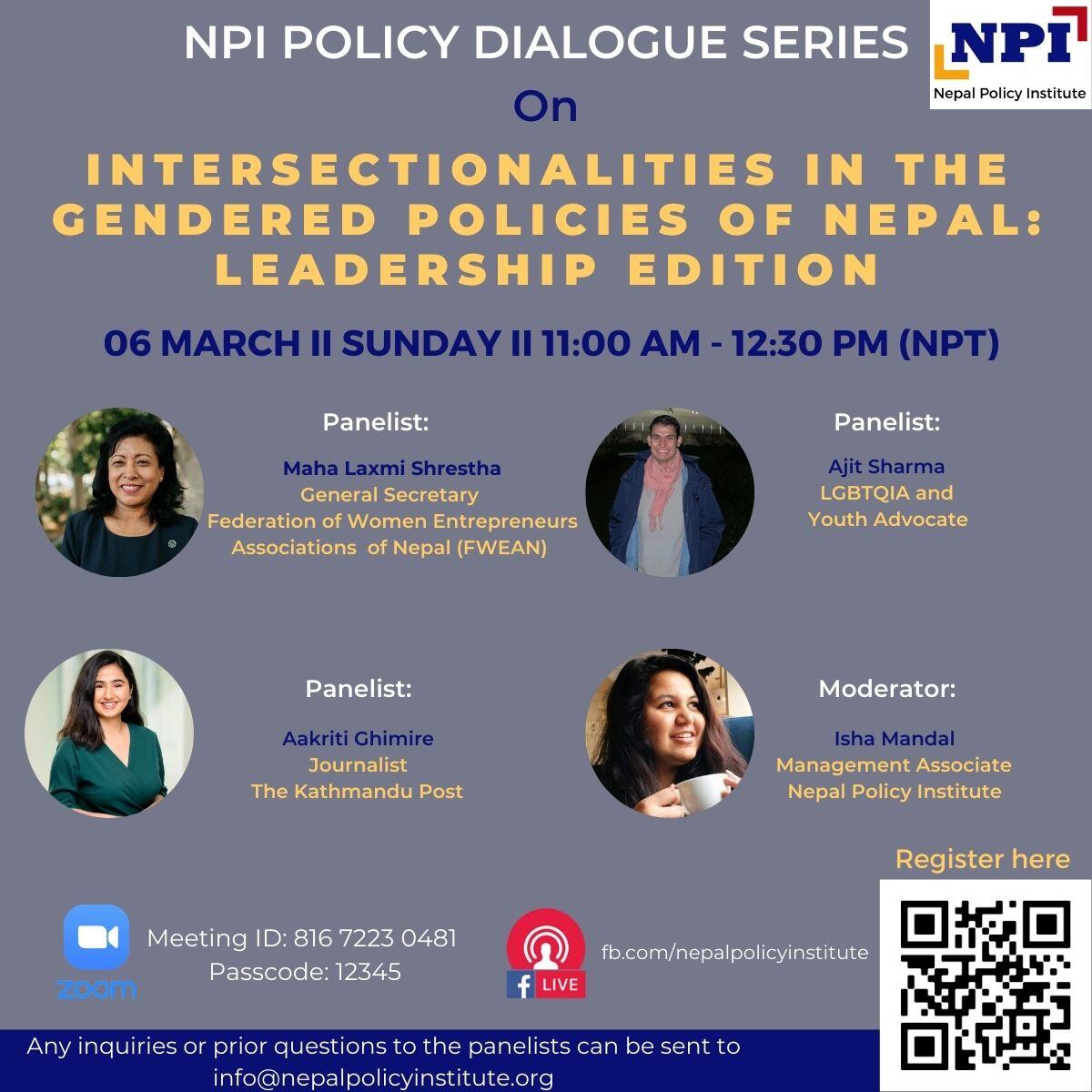 Webinar on "Intersectionalities in the Gendered Policies of Nepal ...